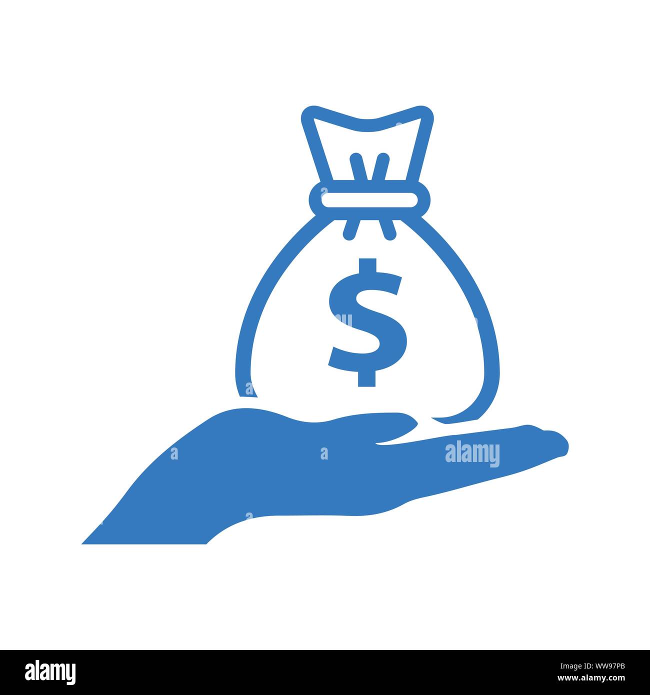 Blue Money Icon