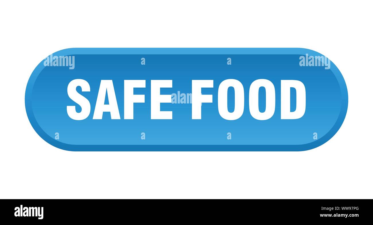 safe food button. safe food rounded blue sign. safe food Stock Vector ...