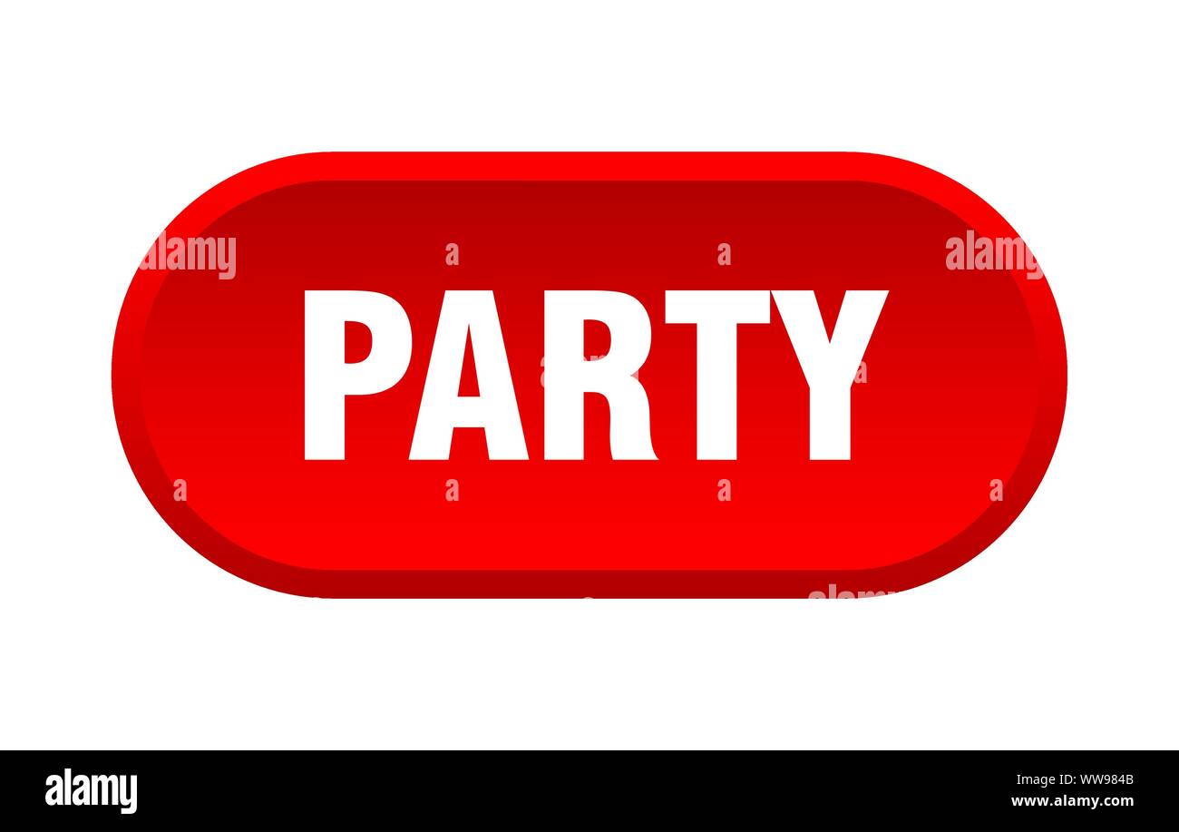 party button. party rounded red sign. party Stock Vector Image & Art ...