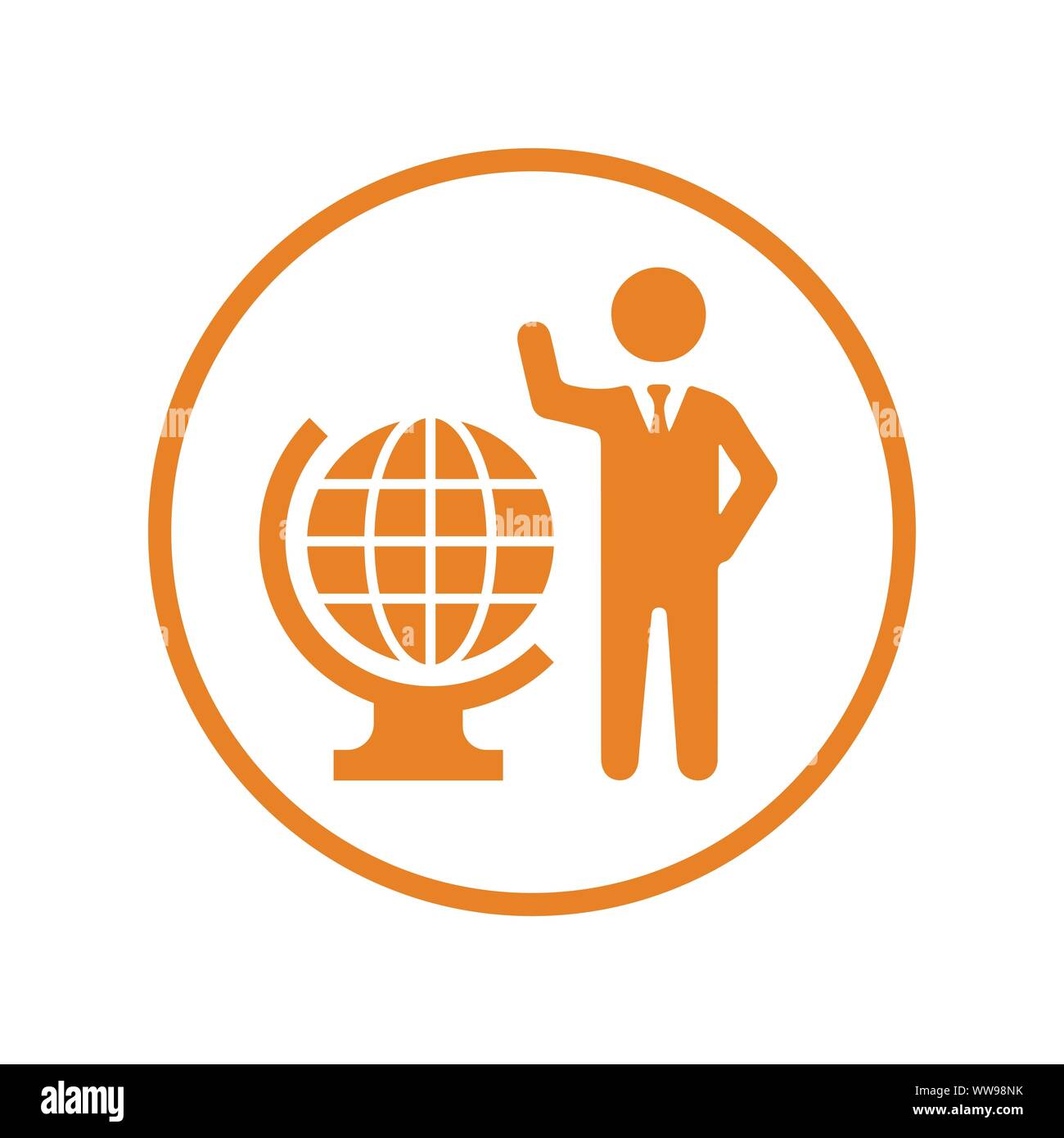 Well organized and fully editable Global Business Icon, International ...
