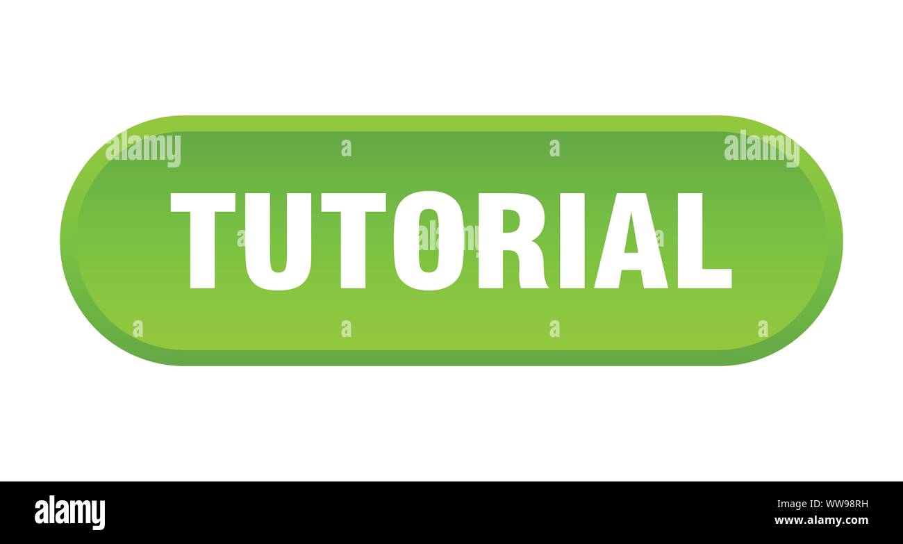 tutorial button. tutorial rounded green sign. tutorial Stock Vector ...