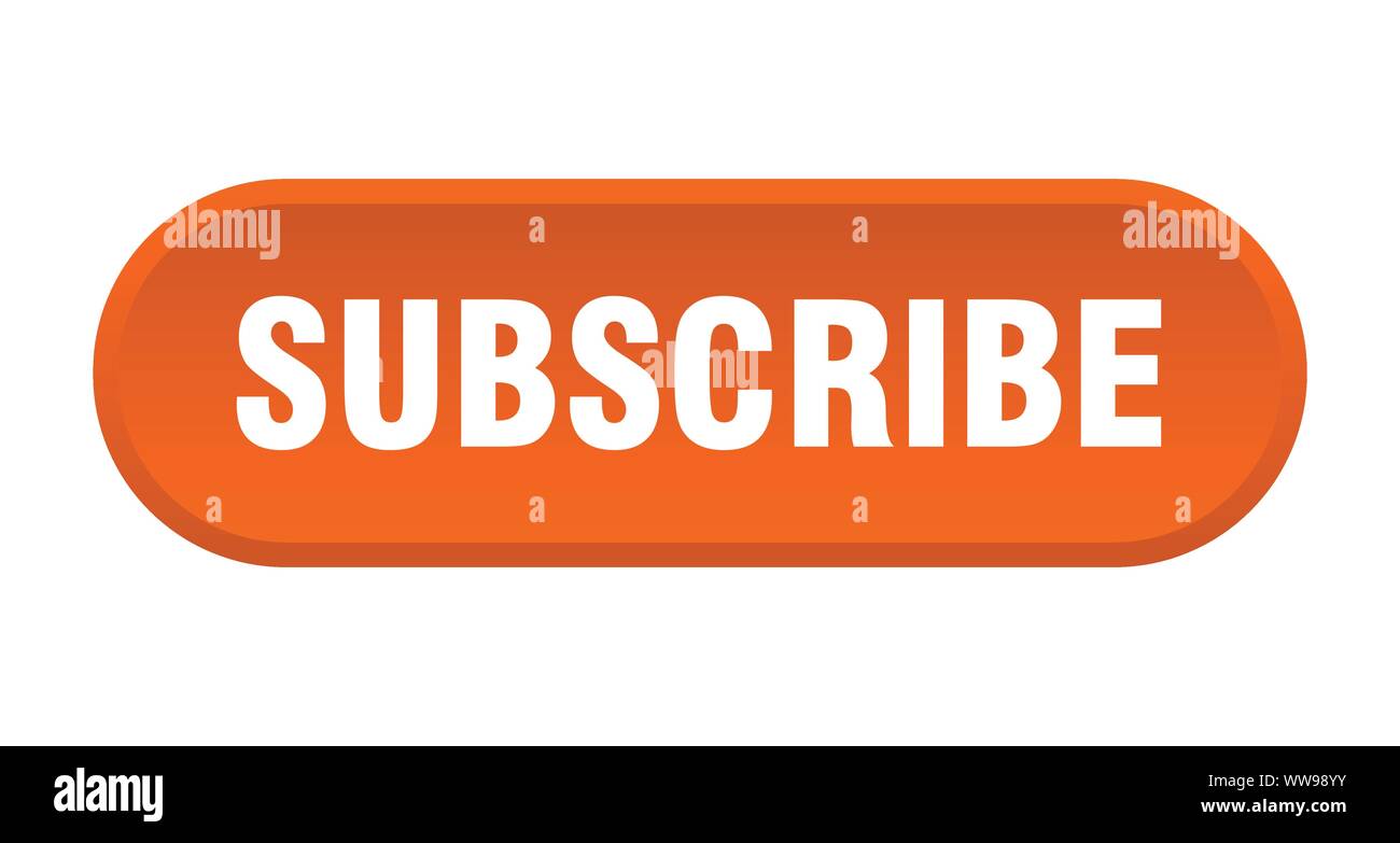subscribe button. subscribe rounded orange sign. subscribe Stock Vector ...