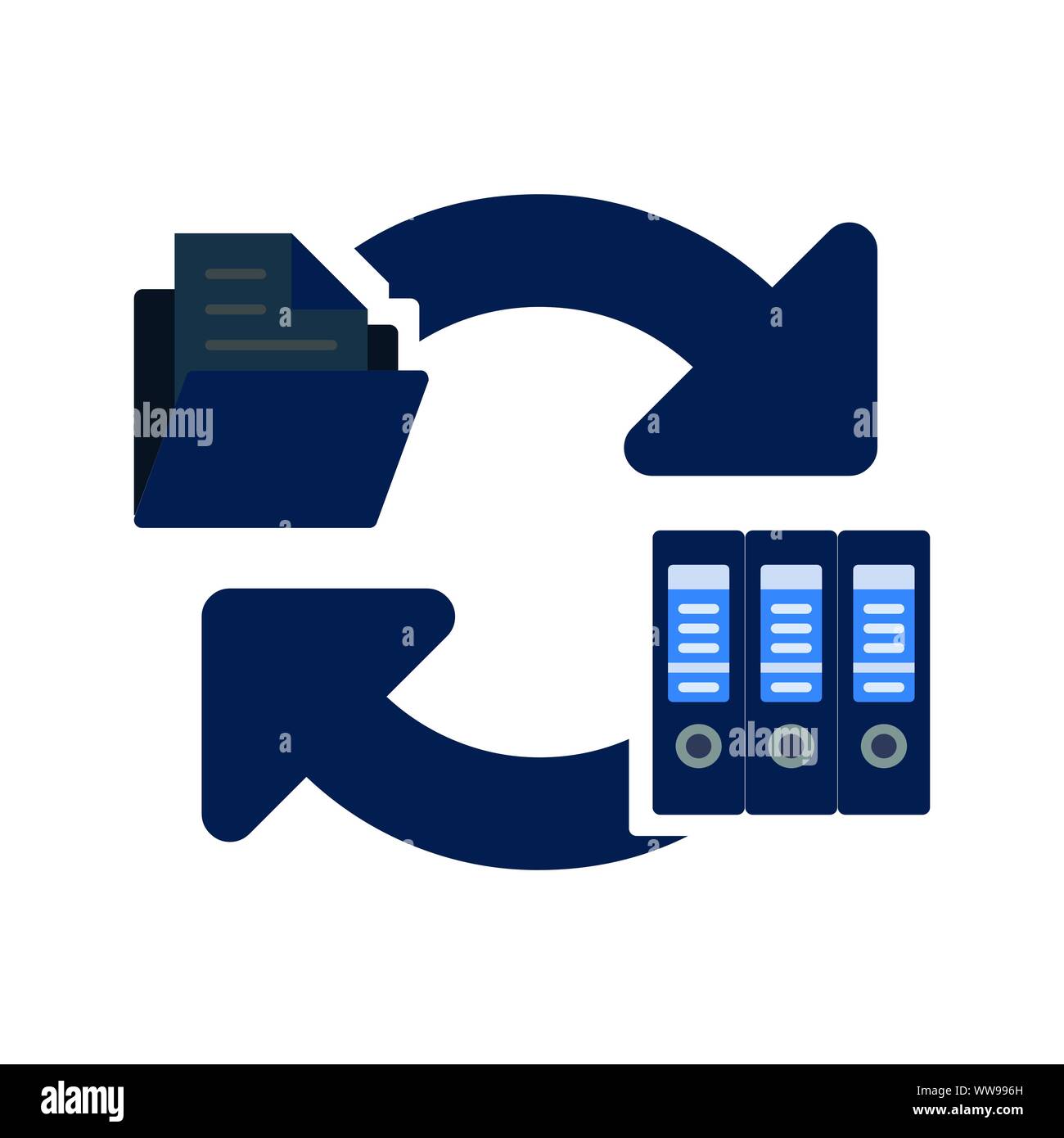 Data migration icon vector vectors hi-res stock photography and images ...