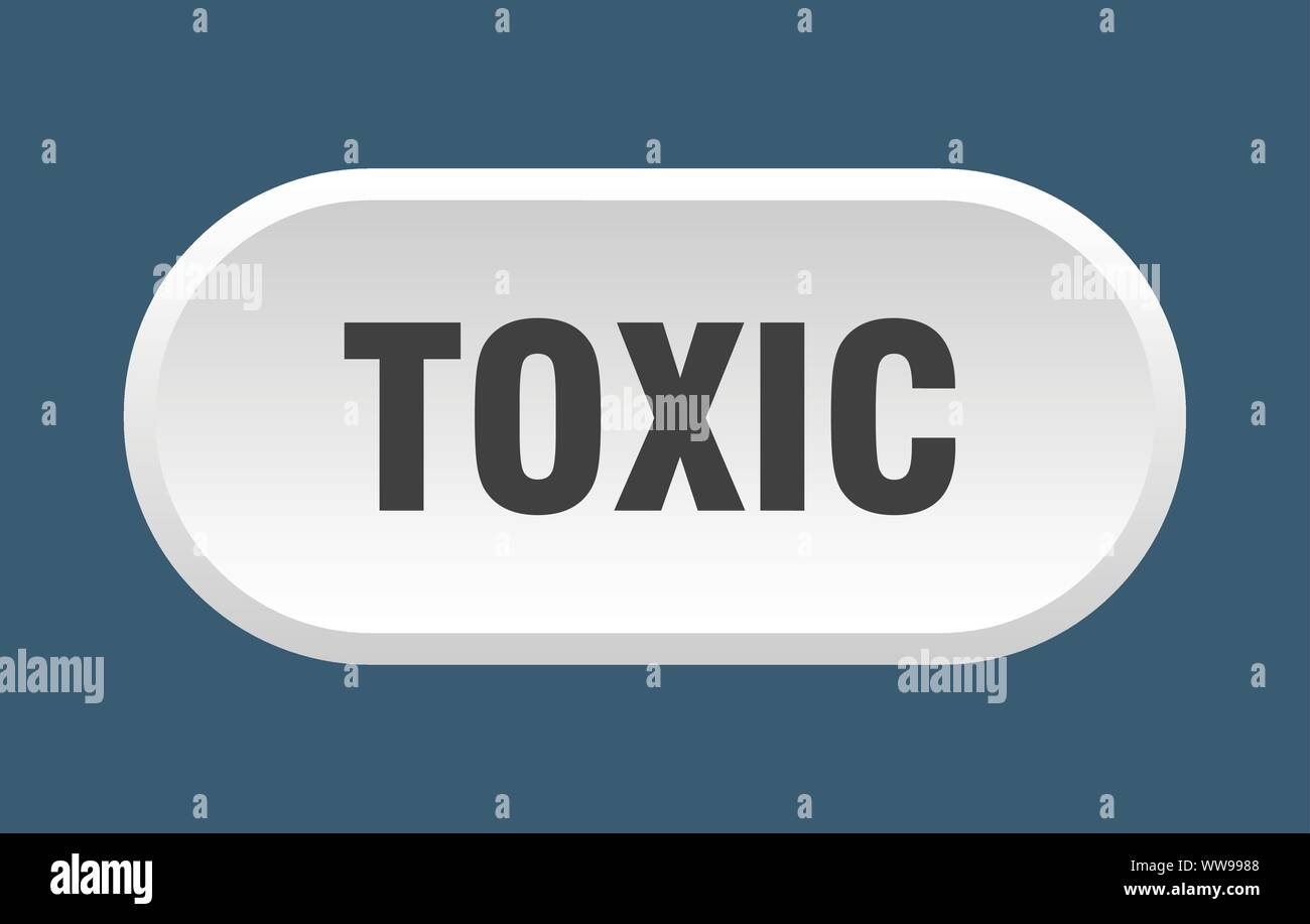 toxic button. toxic rounded white sign. toxic Stock Vector Image & Art ...