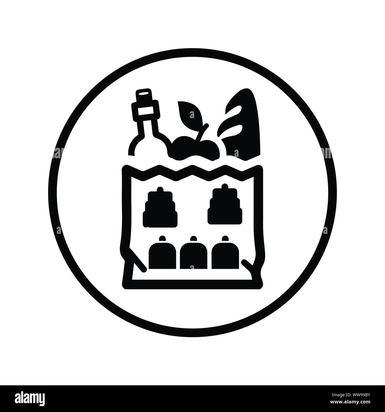 Groceries, Grocery, retail shop, grocer icon Stock Vector Image & Art ...