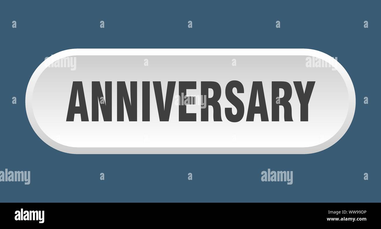 anniversary button. anniversary rounded white sign. anniversary Stock ...
