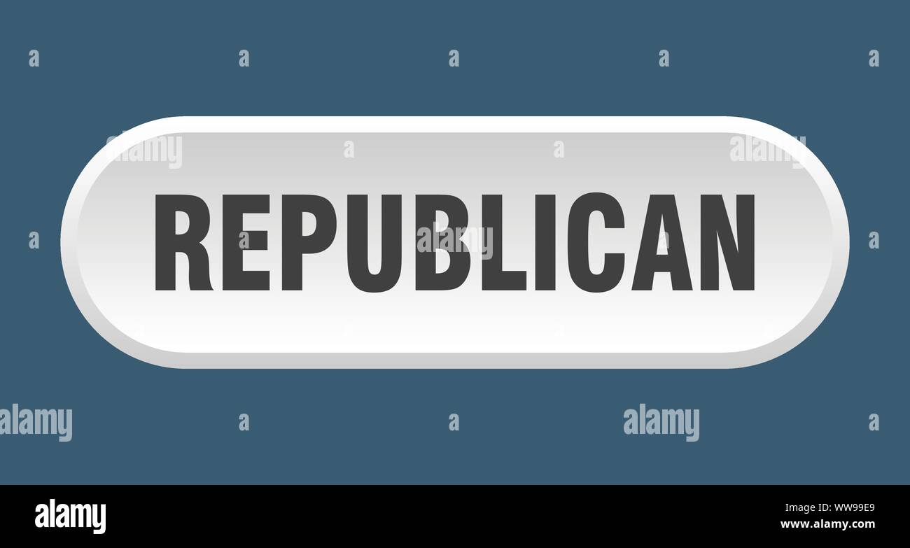 republican button. republican rounded white sign. republican Stock ...