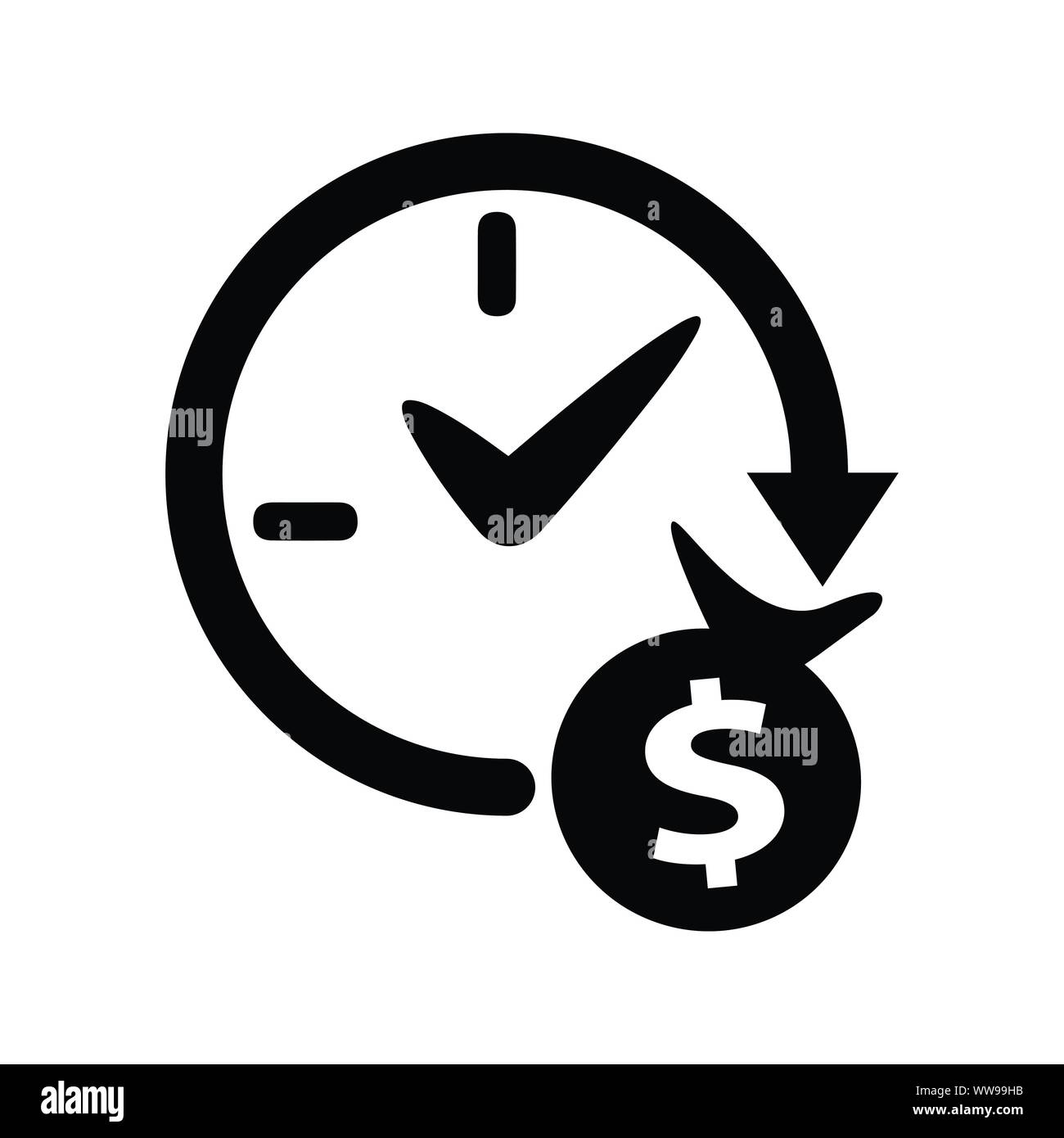 Dollar bag, hand money, save money icon Stock Vector Image & Art - Alamy