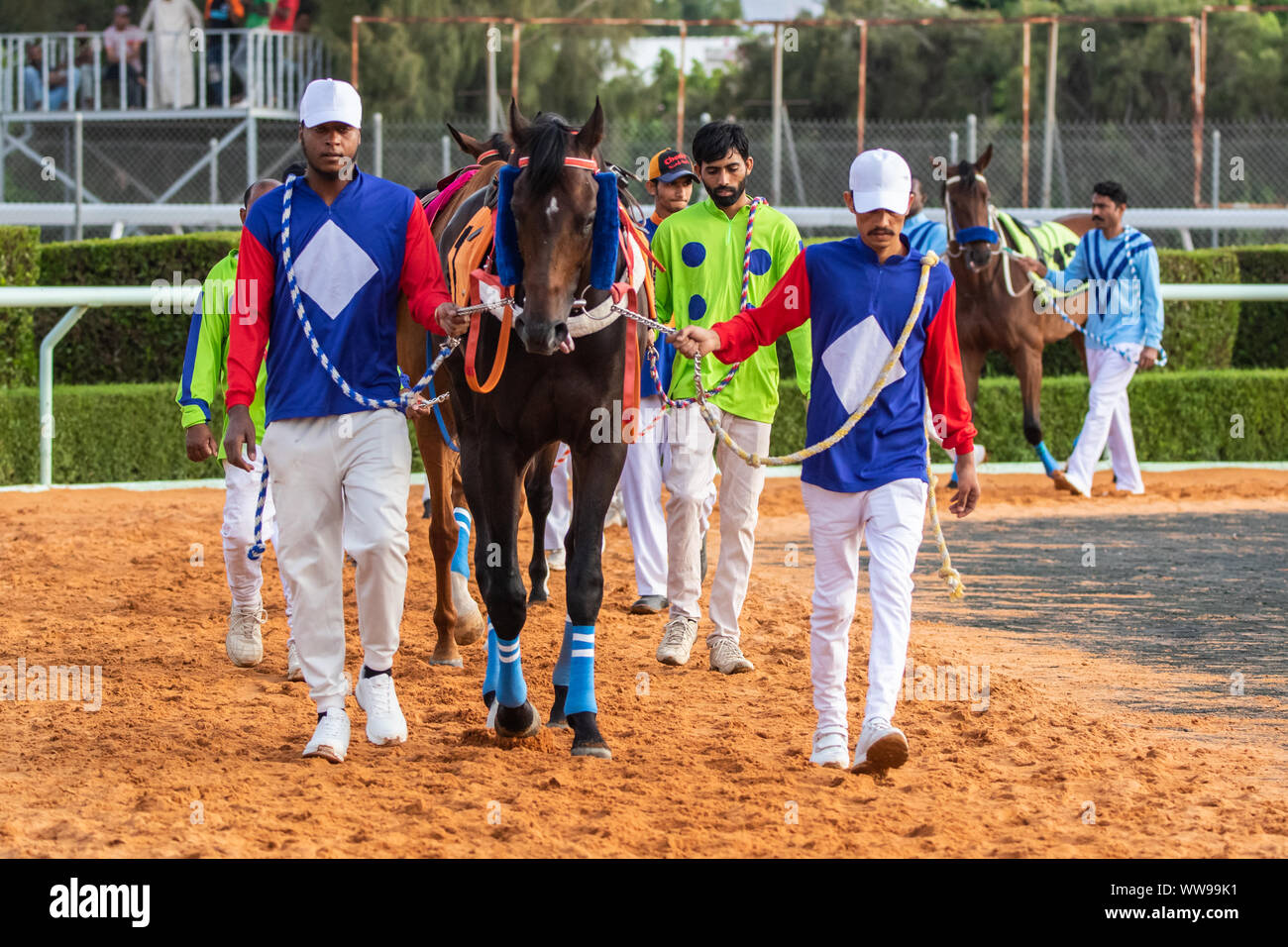Horse racing at King Khalid Racetrack, Taif, Saudi Arabia, 14/06/2019 ...