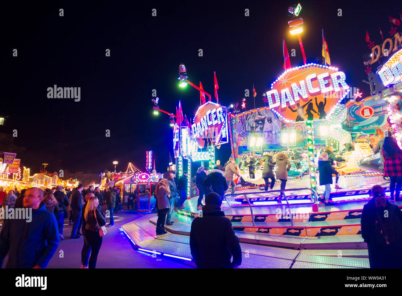 Spinning fairground ride hi-res stock photography and images - Alamy