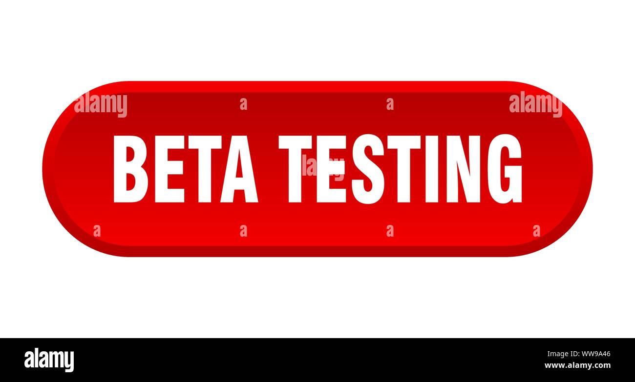 beta testing button. beta testing rounded red sign. beta testing Stock ...