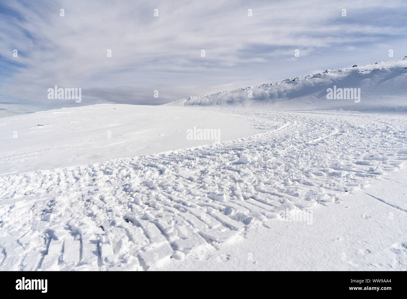 Ski resort of Sierra Nevada in winter, full of snow Stock Photo - Alamy