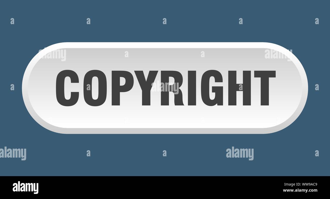 copyright button. copyright rounded white sign. copyright Stock Vector ...