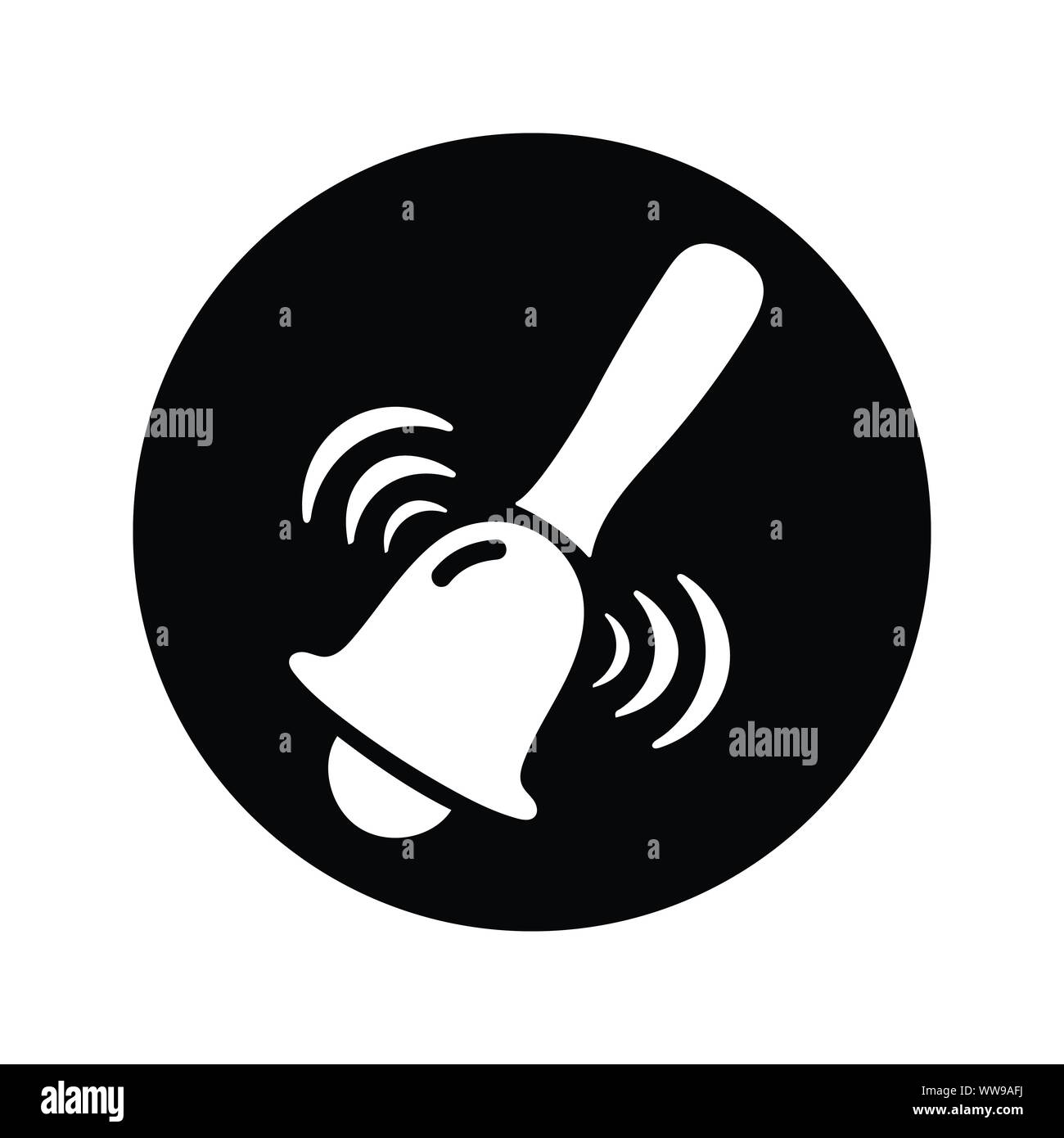 Beautiful design and fully editable Handbell Icon for commercial, print ...