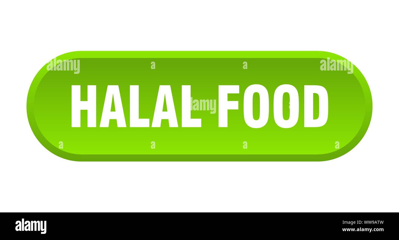 halal food button. halal food rounded green sign. halal food Stock ...