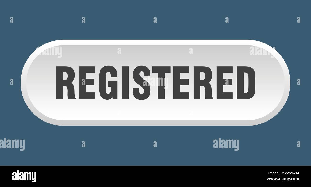 Registered stamp label square Stock Vector Images - Alamy