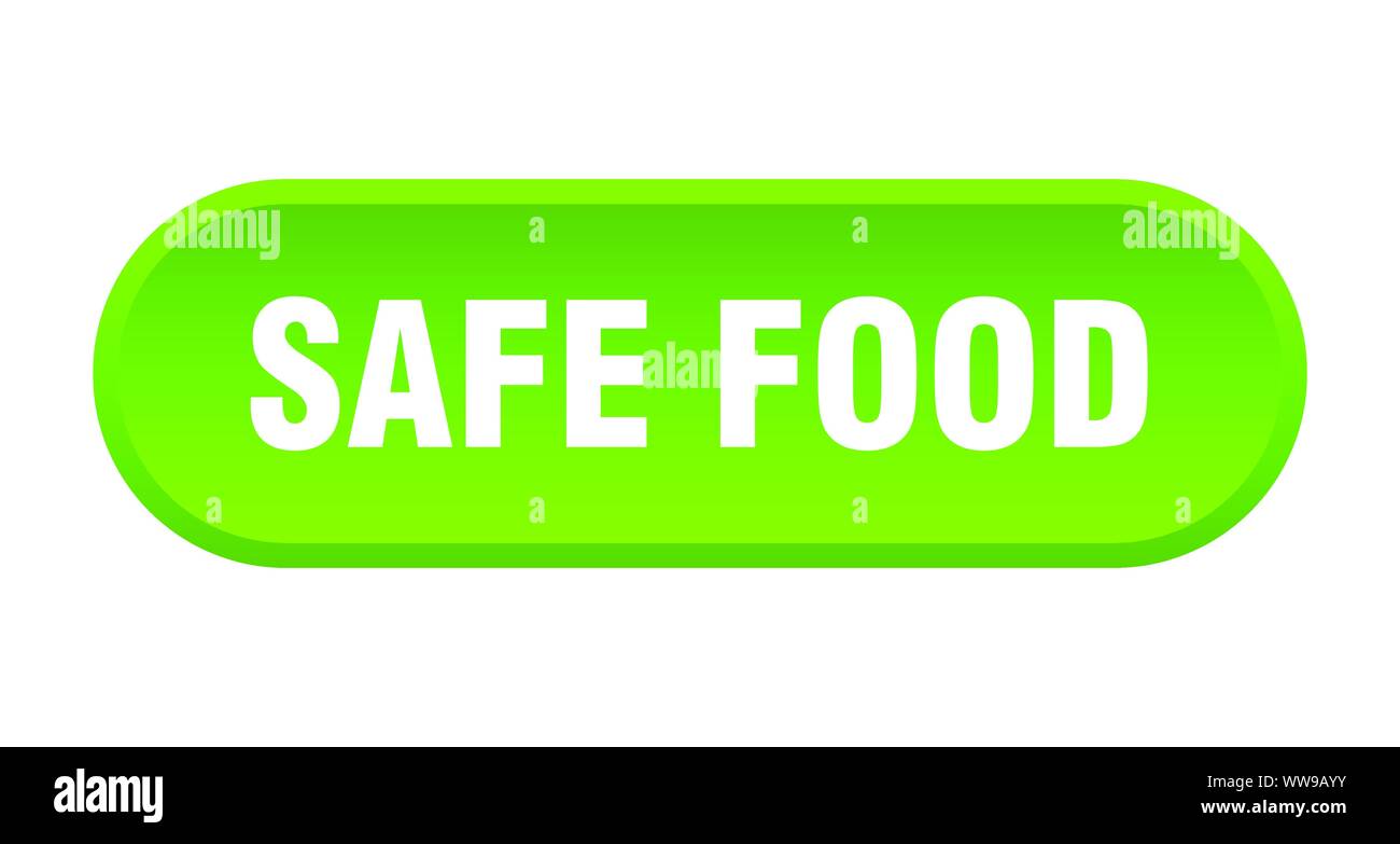 safe food button. safe food rounded green sign. safe food Stock Vector ...