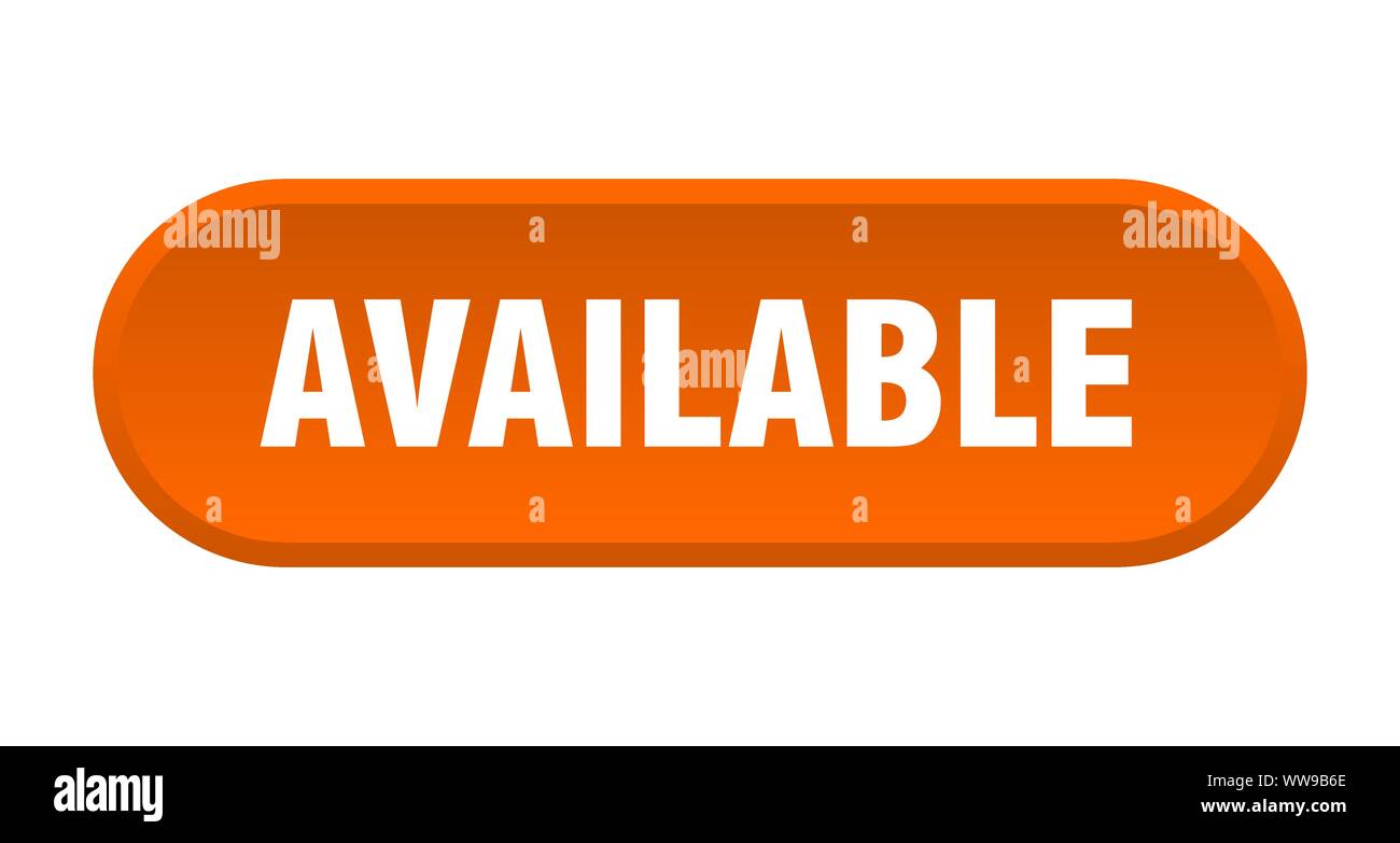 available button. available rounded orange sign. available Stock Vector ...