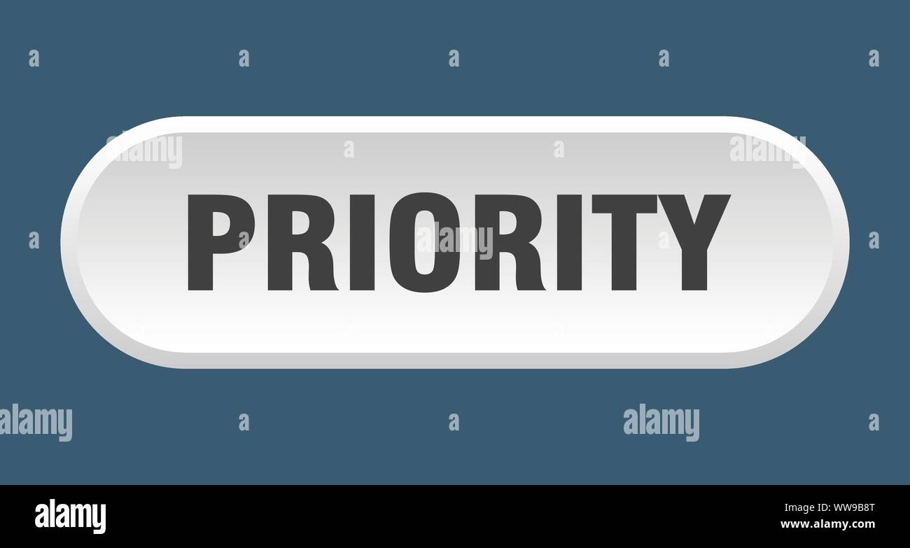 priority button. priority rounded white sign. priority Stock Vector Image & Art - Alamy