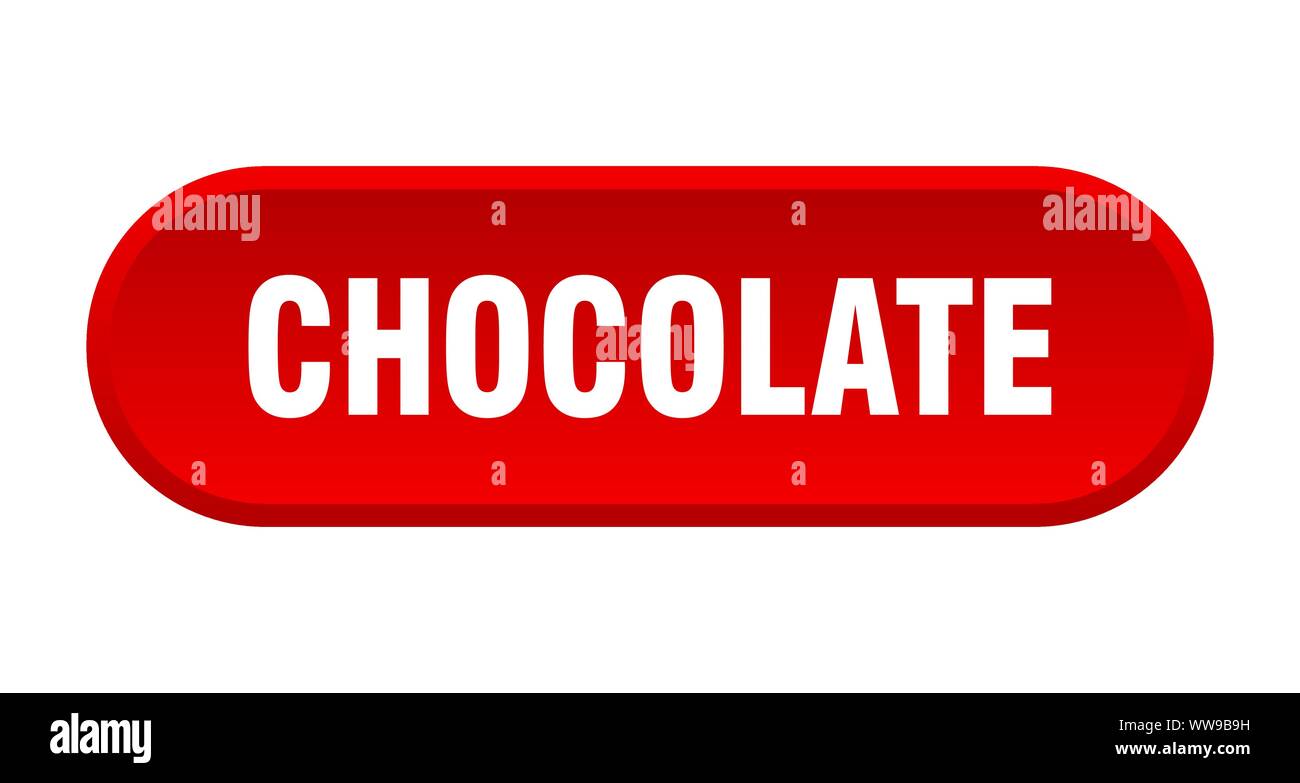 chocolate button. chocolate rounded red sign. chocolate Stock Vector ...