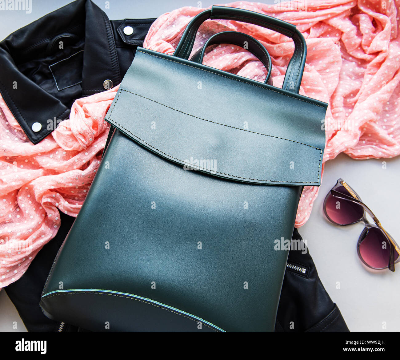 Leather backpack hi-res stock photography and images - Alamy