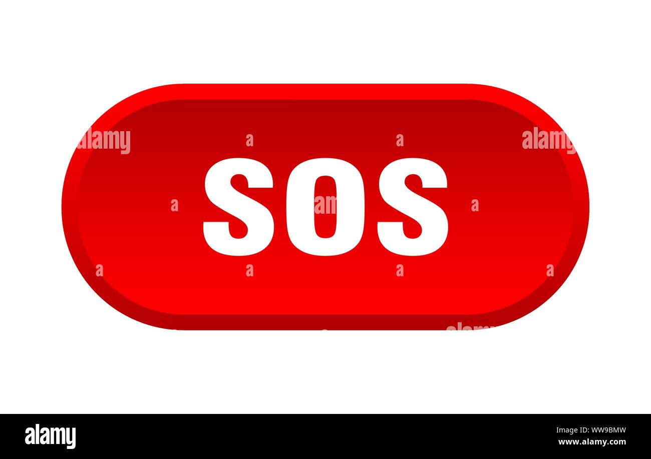sos button. sos rounded red sign. sos Stock Vector Image & Art - Alamy
