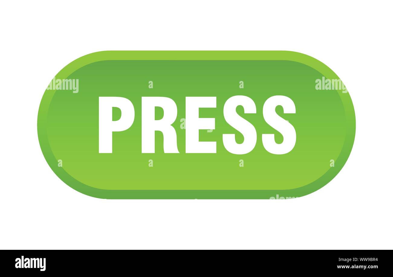 press button. press rounded green sign. press Stock Vector Image & Art ...