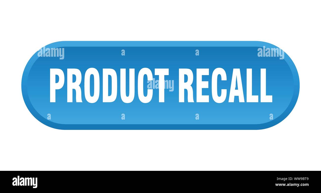 product recall button. product recall rounded blue sign. product recall ...