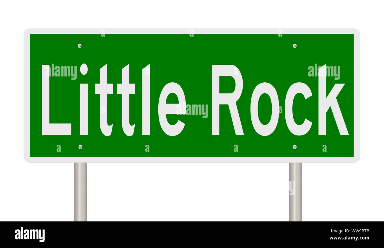 Little rock road sign hi-res stock photography and images - Alamy