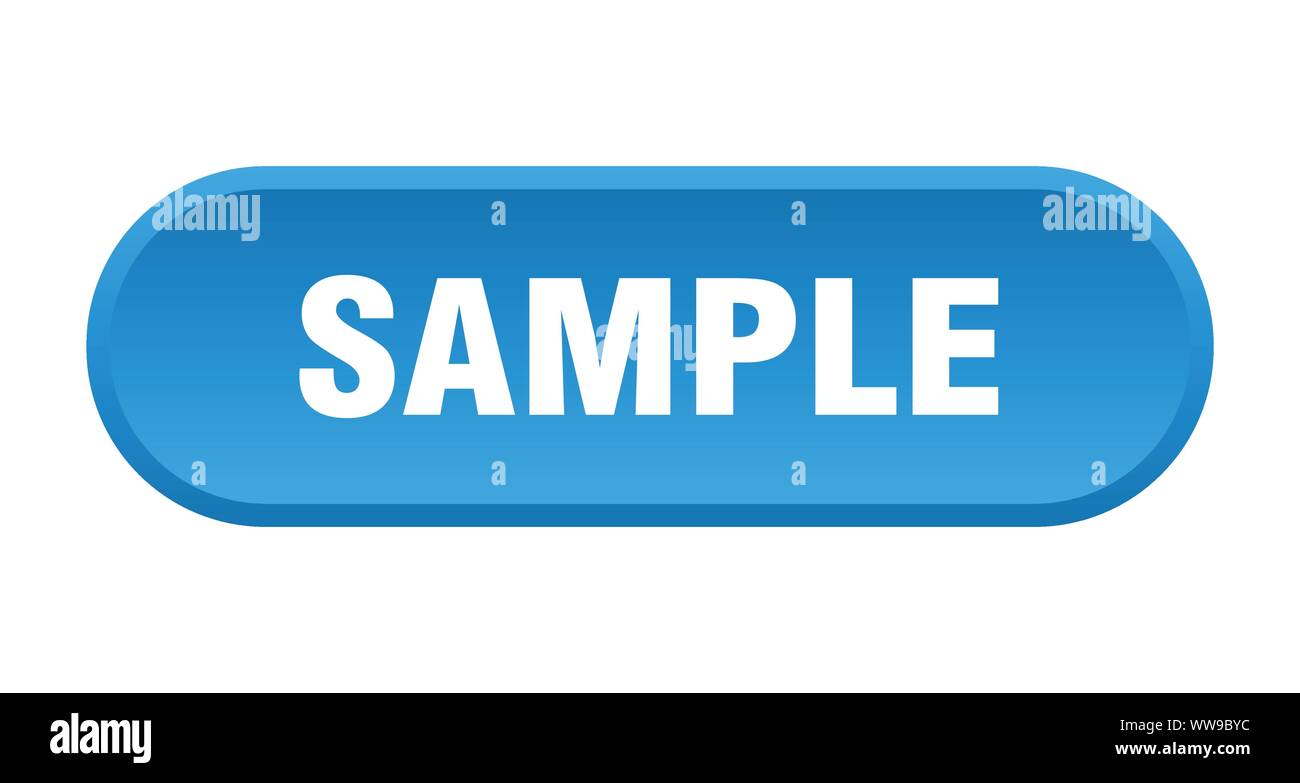 sample button. sample rounded blue sign. sample Stock Vector Image & Art - Alamy