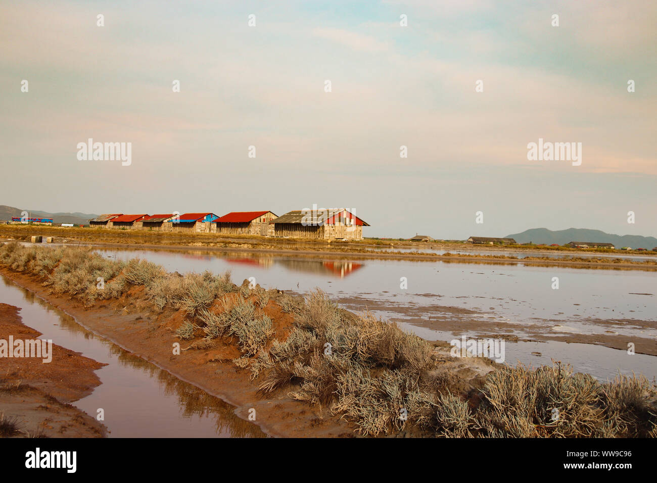 Famous salt fields of Kampot, Cambodia Stock Photo - Alamy