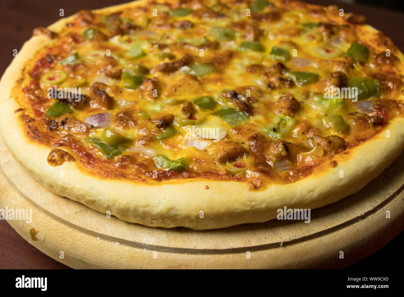 Pizza from top view hi-res stock photography and images - Alamy