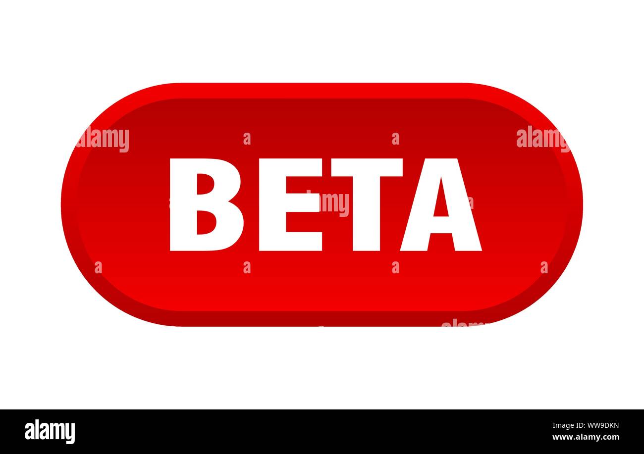beta button. beta rounded red sign. beta Stock Vector Image & Art - Alamy