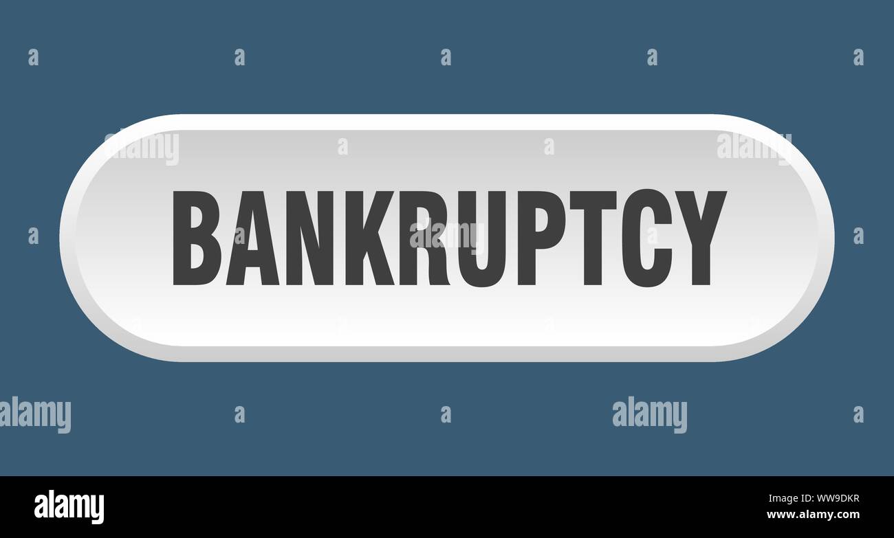 bankruptcy button. bankruptcy rounded white sign. bankruptcy Stock ...