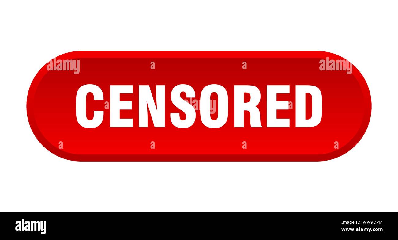 censored button. censored rounded red sign. censored Stock Vector Image ...