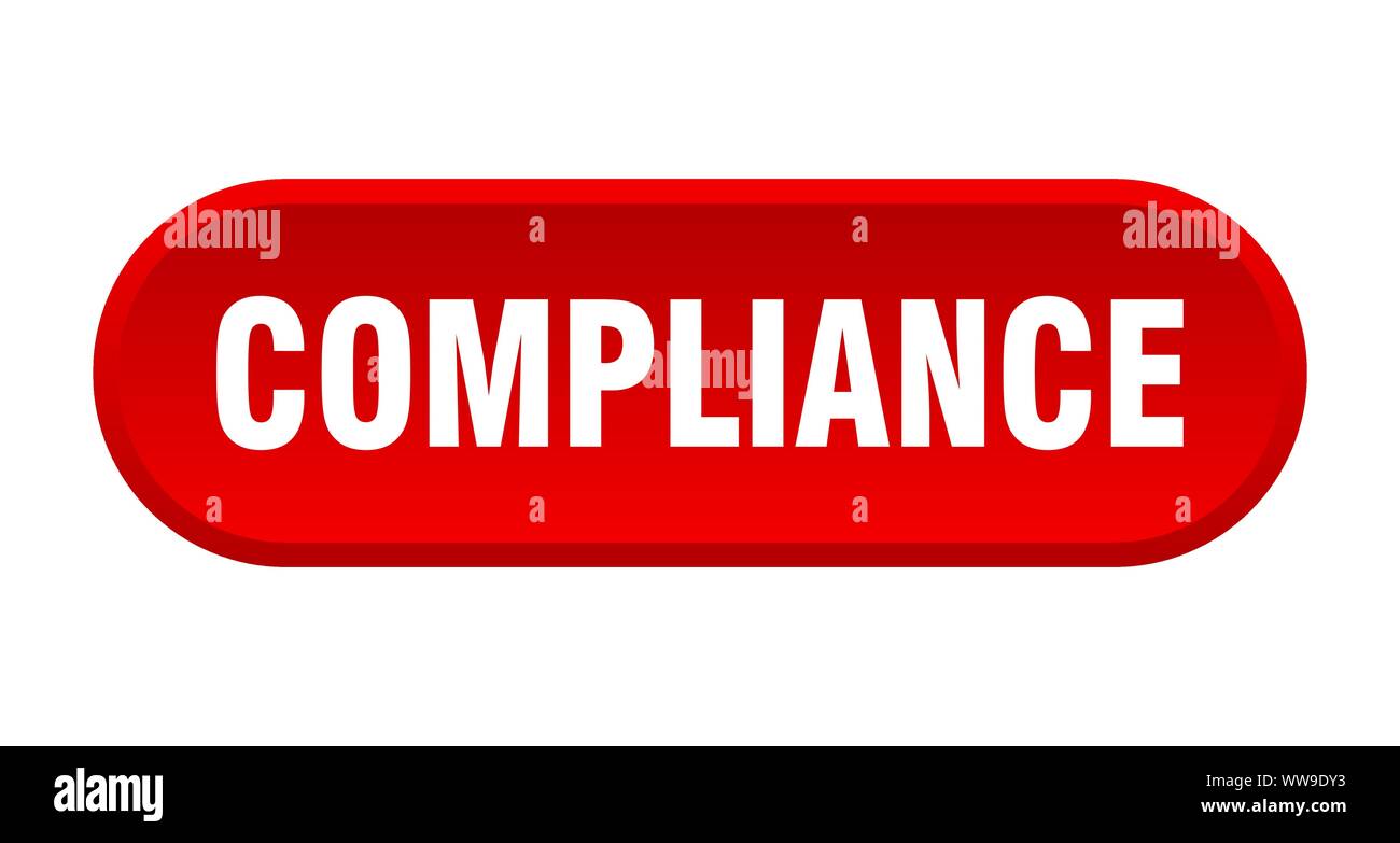 compliance button. compliance rounded red sign. compliance Stock Vector ...