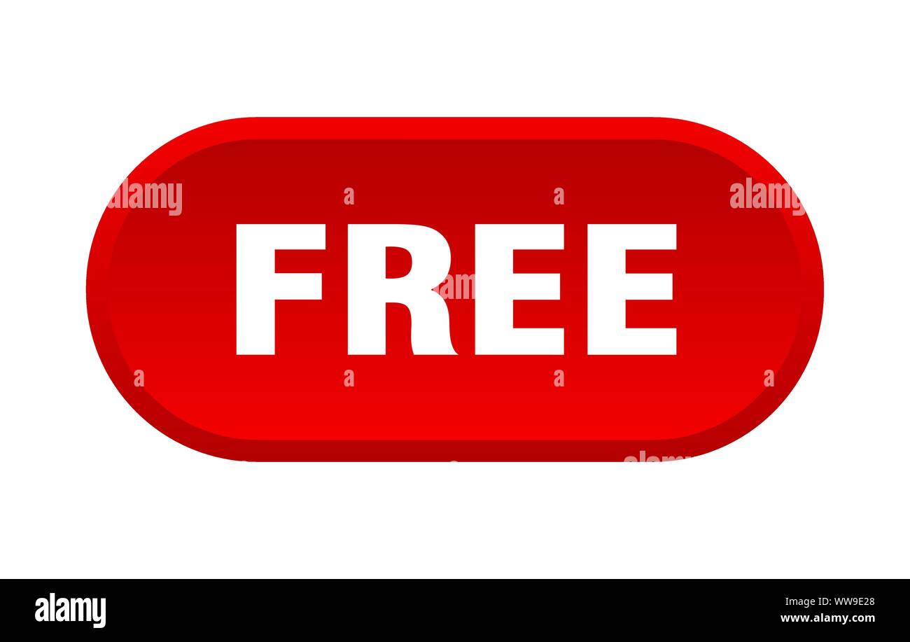 free button. free rounded red sign. free Stock Vector Image & Art - Alamy
