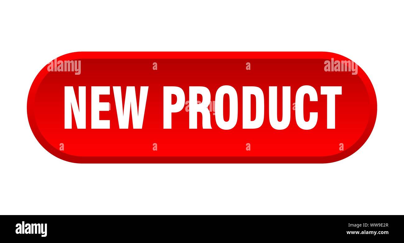 new product button. new product rounded red sign. new product Stock ...