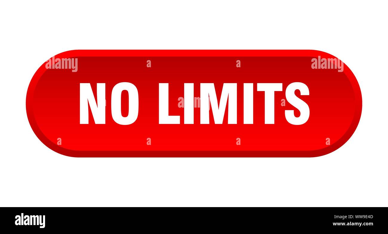 no limits button. no limits rounded red sign. no limits Stock Vector ...