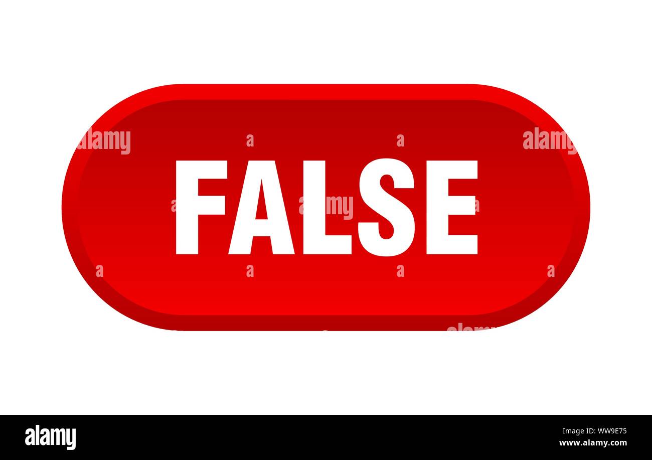 false button. false rounded red sign. false Stock Vector Image & Art ...