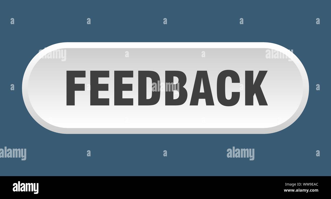 feedback button. feedback rounded white sign. feedback Stock Vector ...
