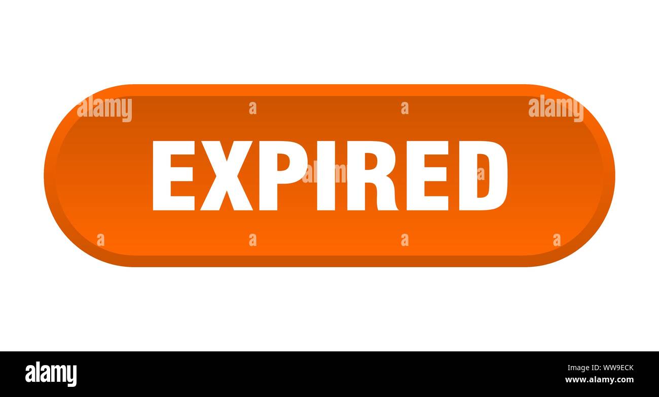 expired button. expired rounded orange sign. expired Stock Vector Image & Art - Alamy