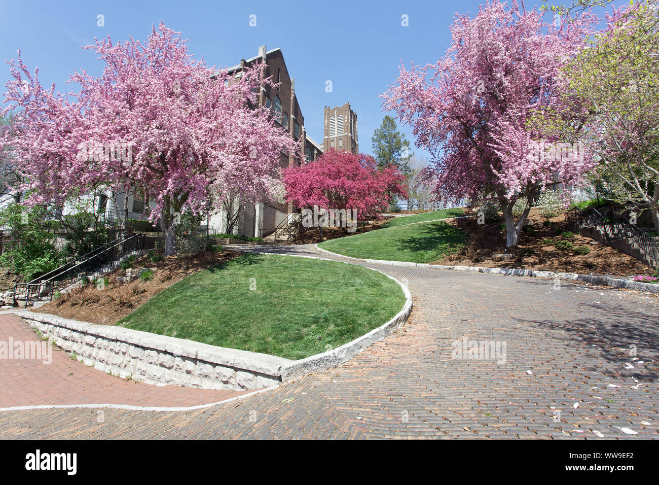 Historic Snake Alley; crookedest street in the world, in Burlington ...