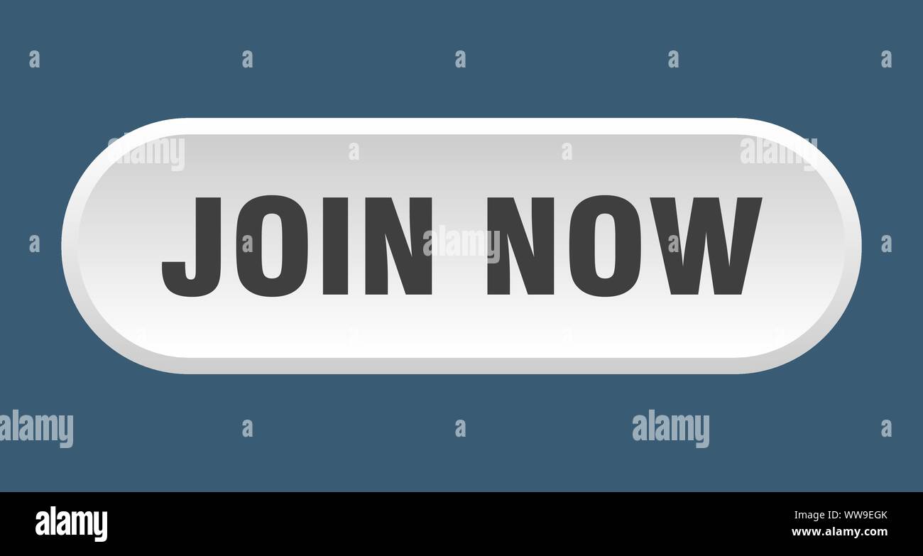 join now button. join now rounded white sign. join now Stock Vector ...