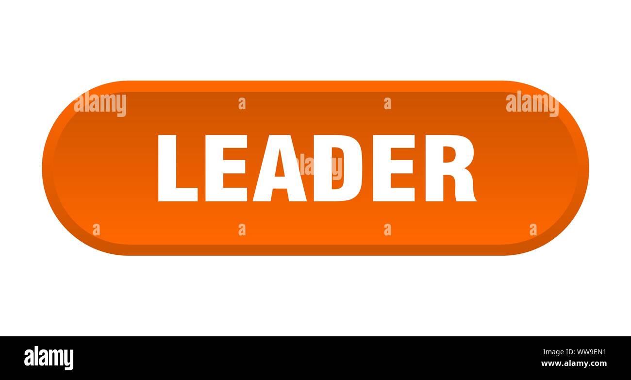 leader button. leader rounded orange sign. leader Stock Vector Image ...