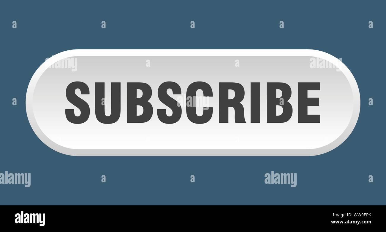 subscribe button. subscribe rounded white sign. subscribe Stock Vector ...