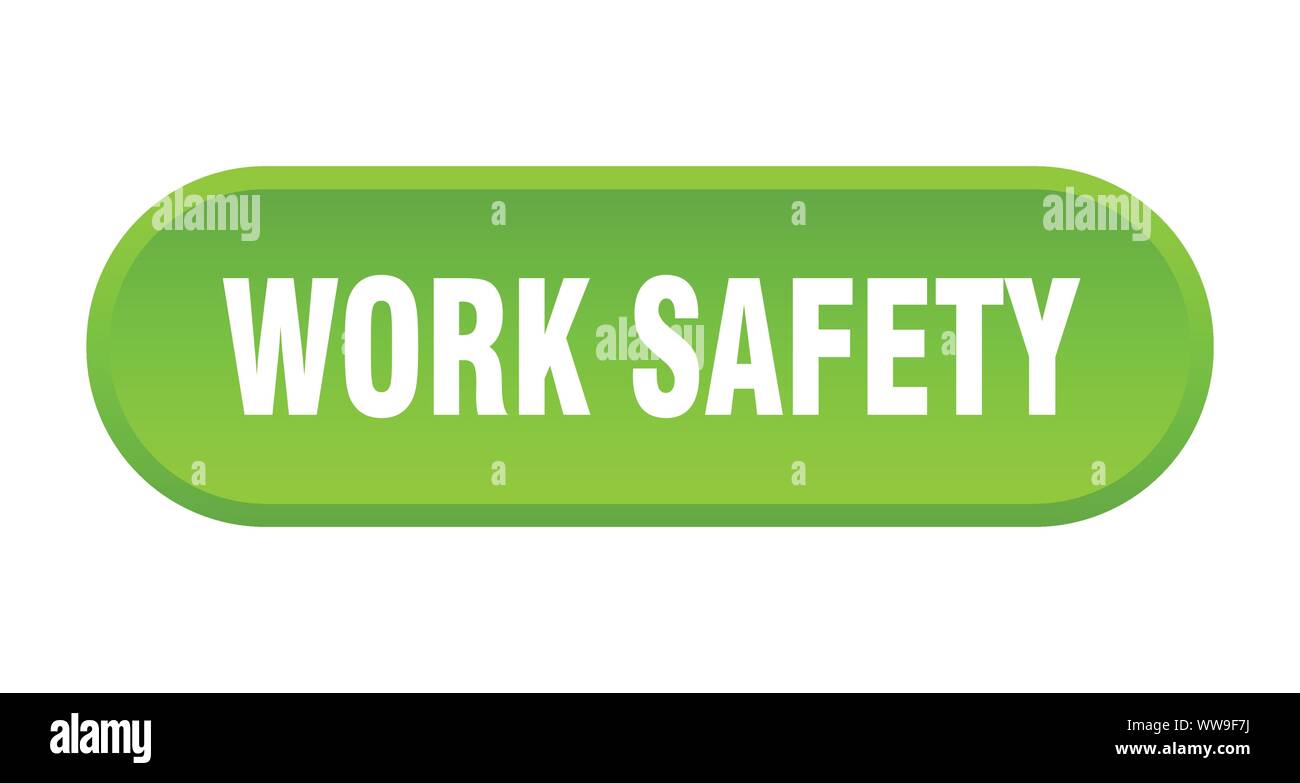 work safety button. work safety rounded green sign. work safety Stock ...