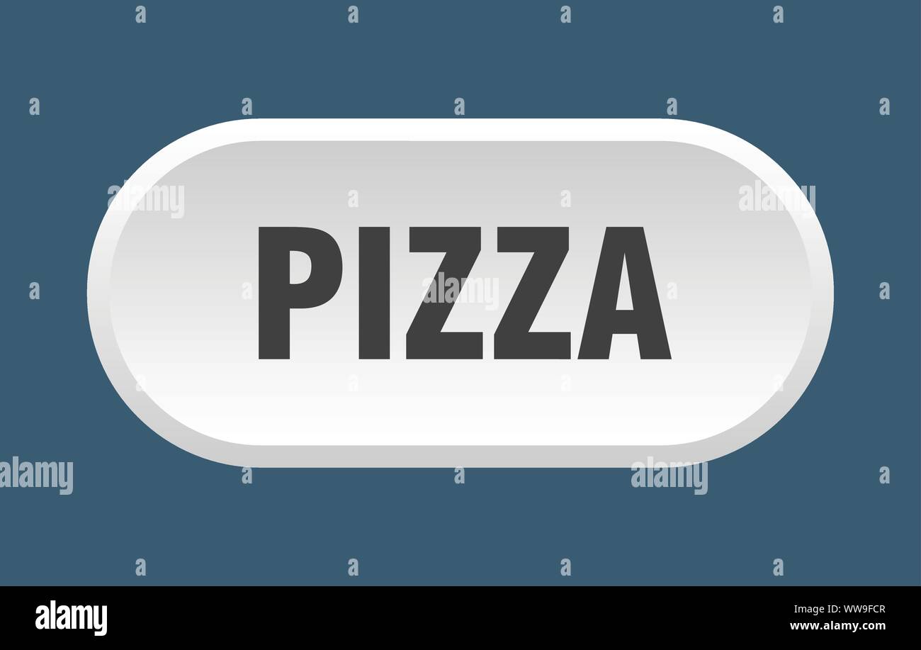 pizza button. pizza rounded white sign. pizza Stock Vector Image & Art ...