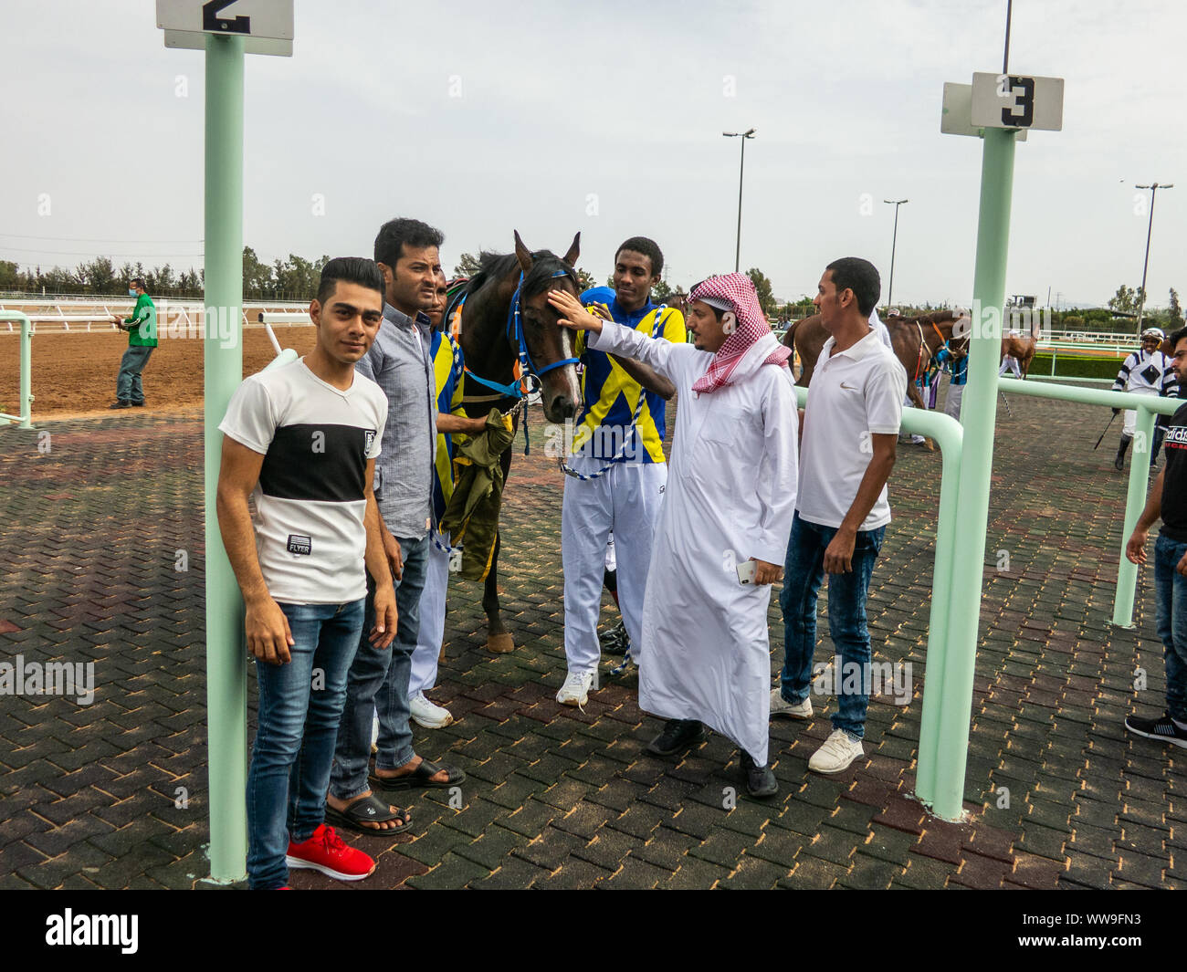 Horse racing at King Khalid Racetrack, Taif, Saudi Arabia, 14/06/2019 Stock Photo - Alamy