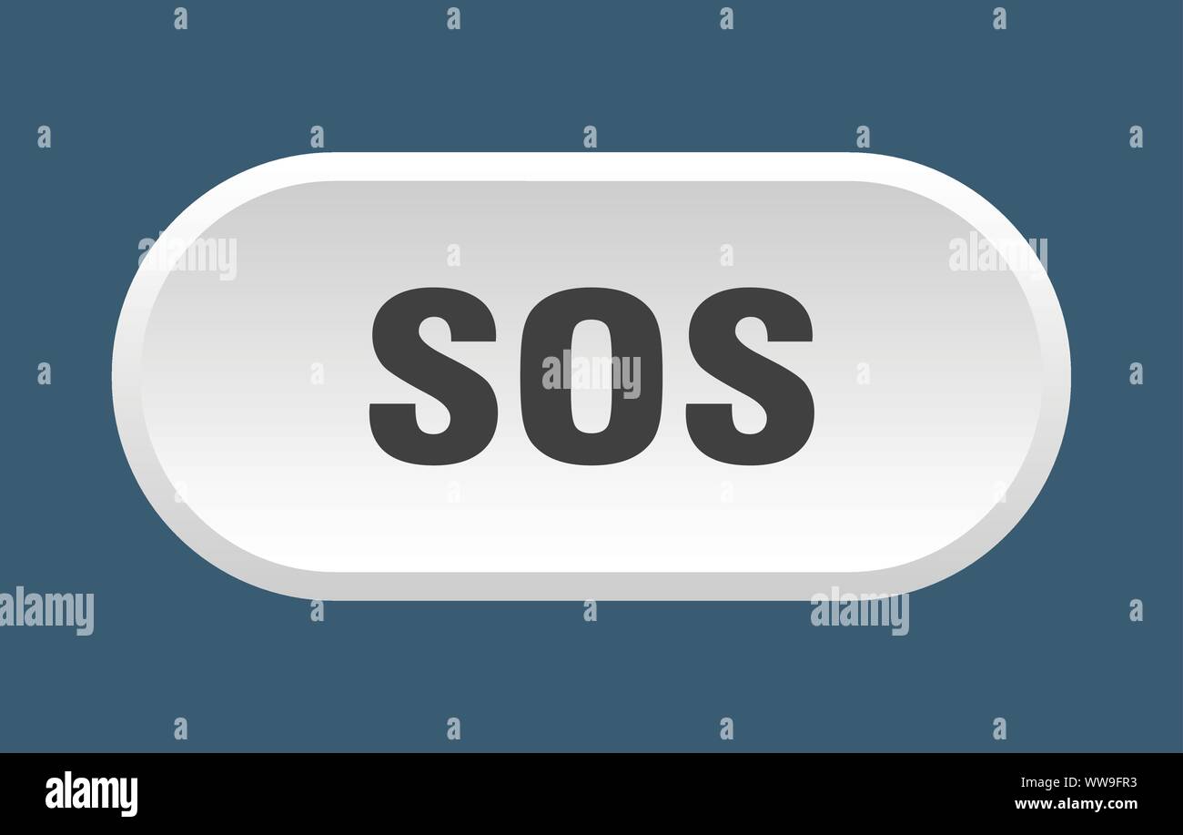 sos button. sos rounded white sign. sos Stock Vector Image & Art - Alamy